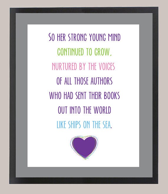 Ronald Dahl Matilda Quote 11 X 14 Inspiration Print - Etsy
