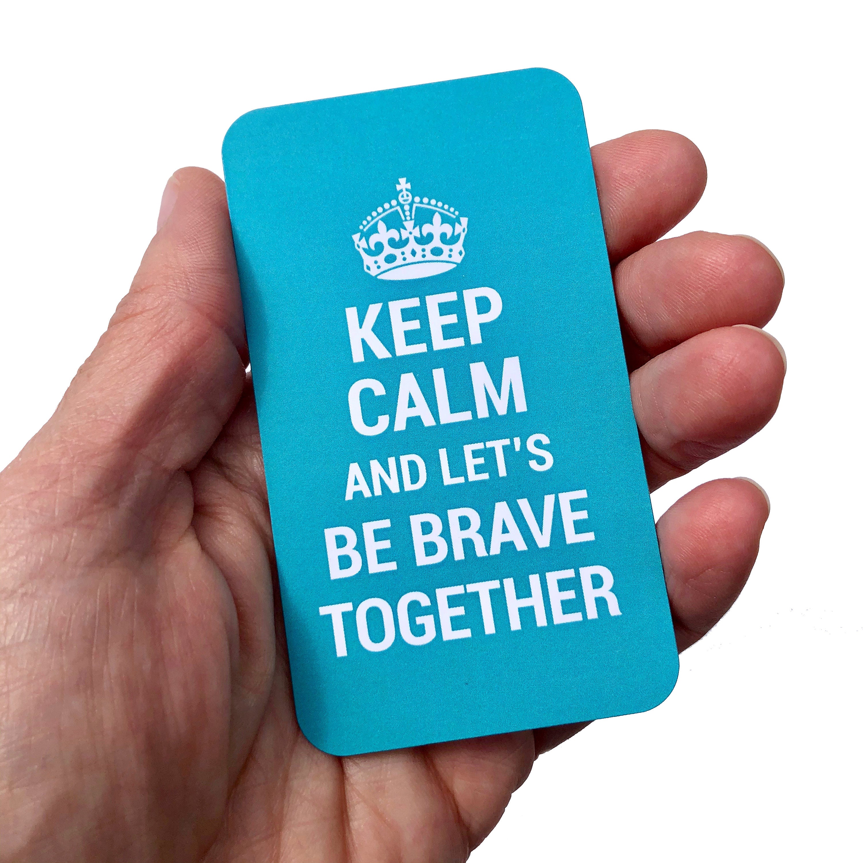 Keep calm and let's be brave together mini cards Pack | Etsy