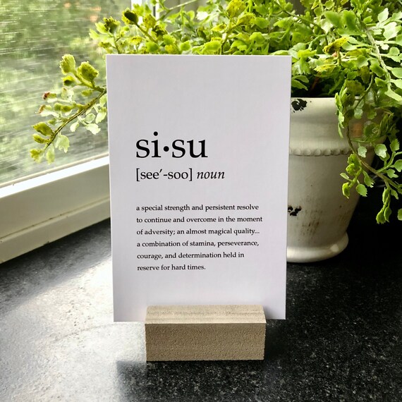 SISU Definition Print PAPER PRINT Finnish Gift Courage | Etsy
