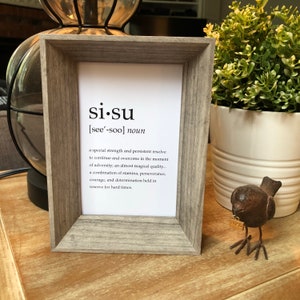 SISU Definition Print | DIGITAL DOWNLOAD | Finnish Gift | Courage ...