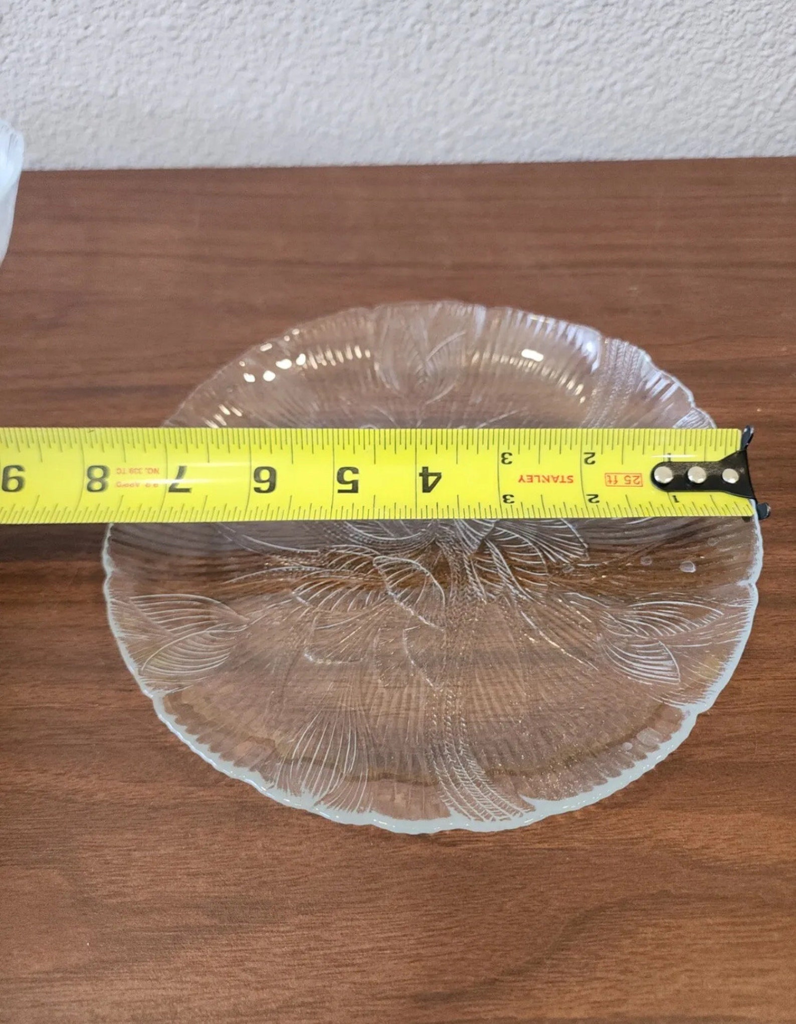 Vintage Arcoroc Canterbury Crocus Relief Pressed Clear Glass Dinnerware ...