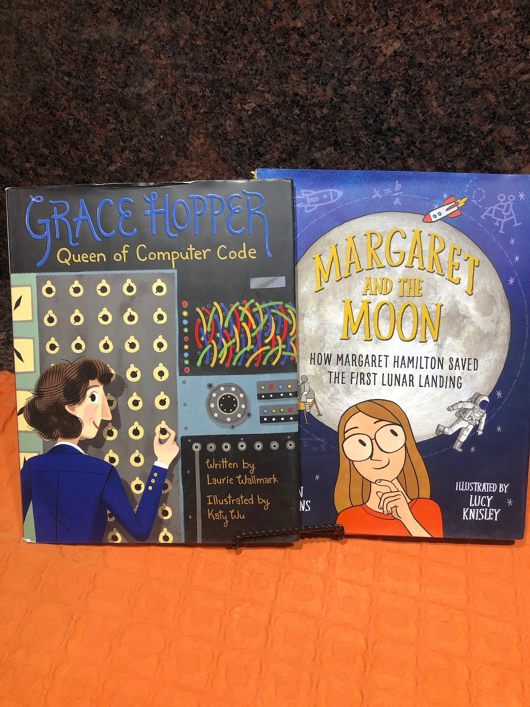 2 Book Set: Grace Hopper Queen of Computer Code by Laurie Wallmark and ...