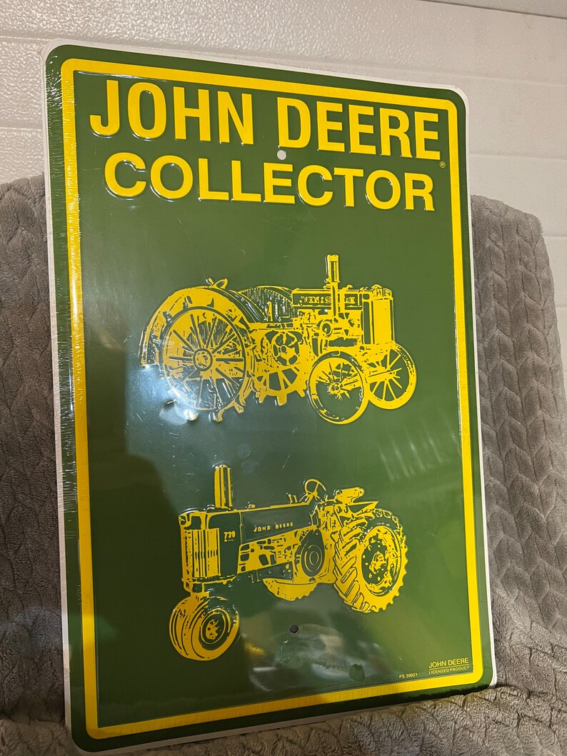John Deere Collector Sign Free Shipping - Etsy