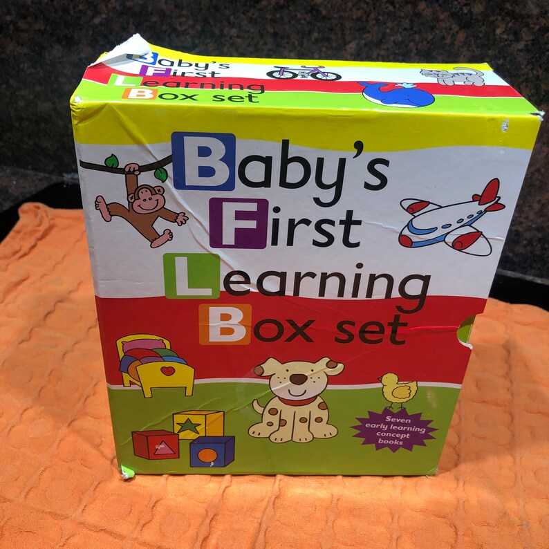Babys First Learning Box Set 8 Early Learning Concept Board Books in a ...
