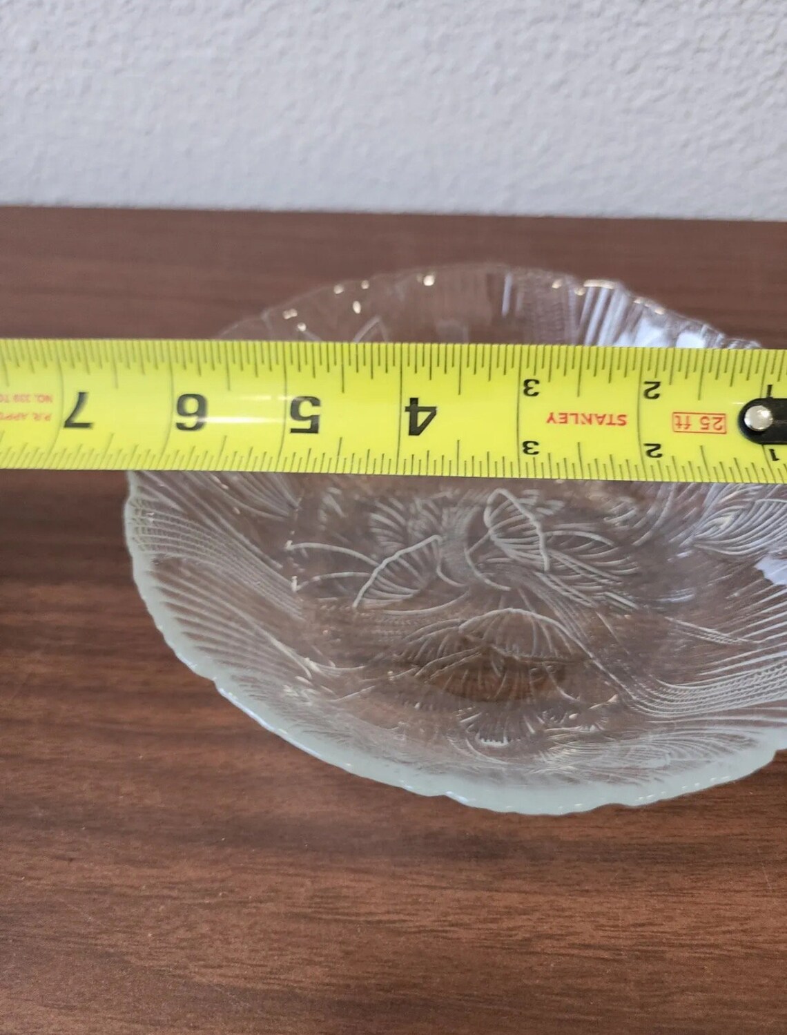 Vintage Arcoroc Canterbury Crocus Relief Pressed Clear Glass Dinnerware ...