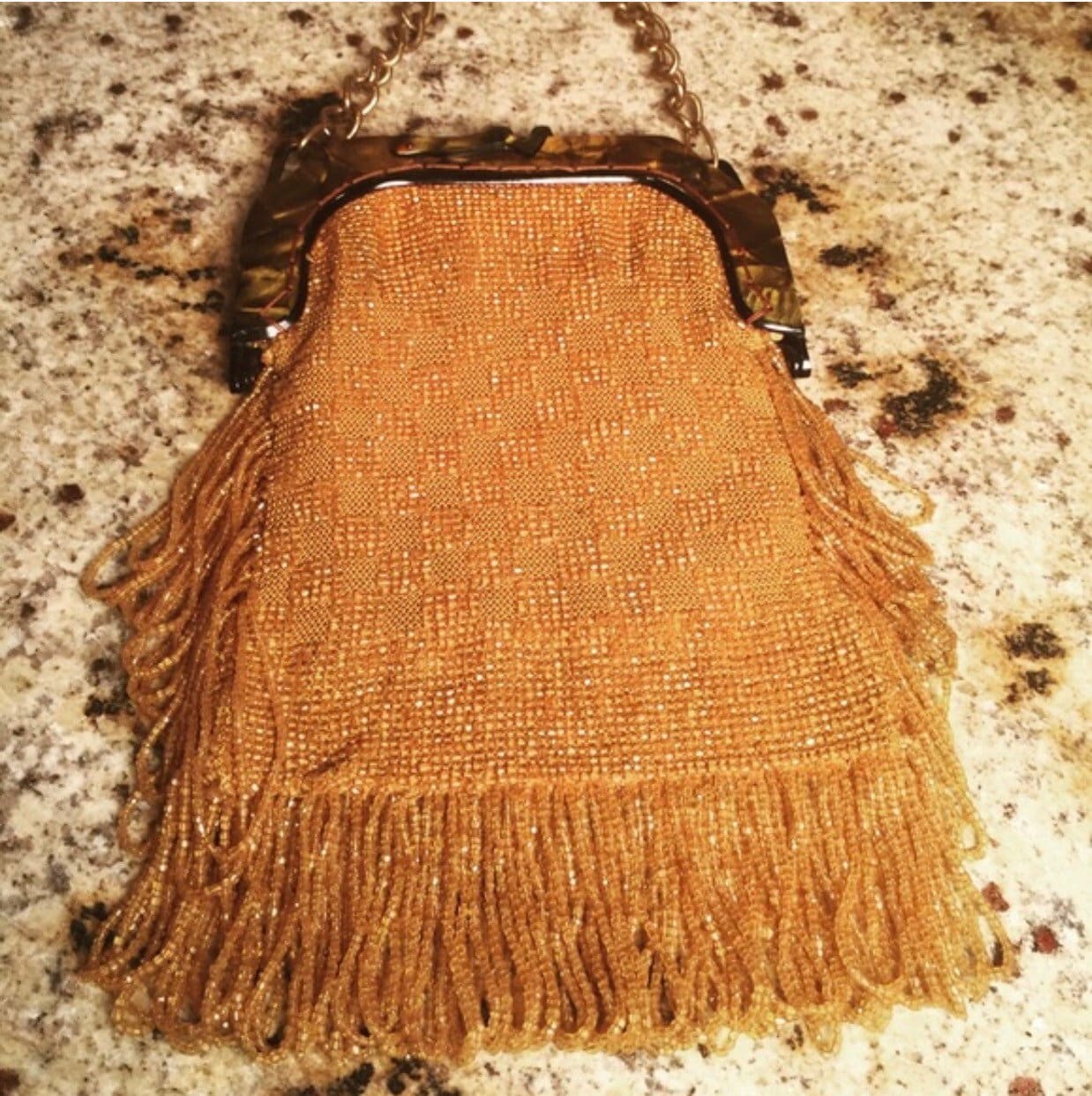 GORGEOUS Fully Beaded Vintage Flapper Bag