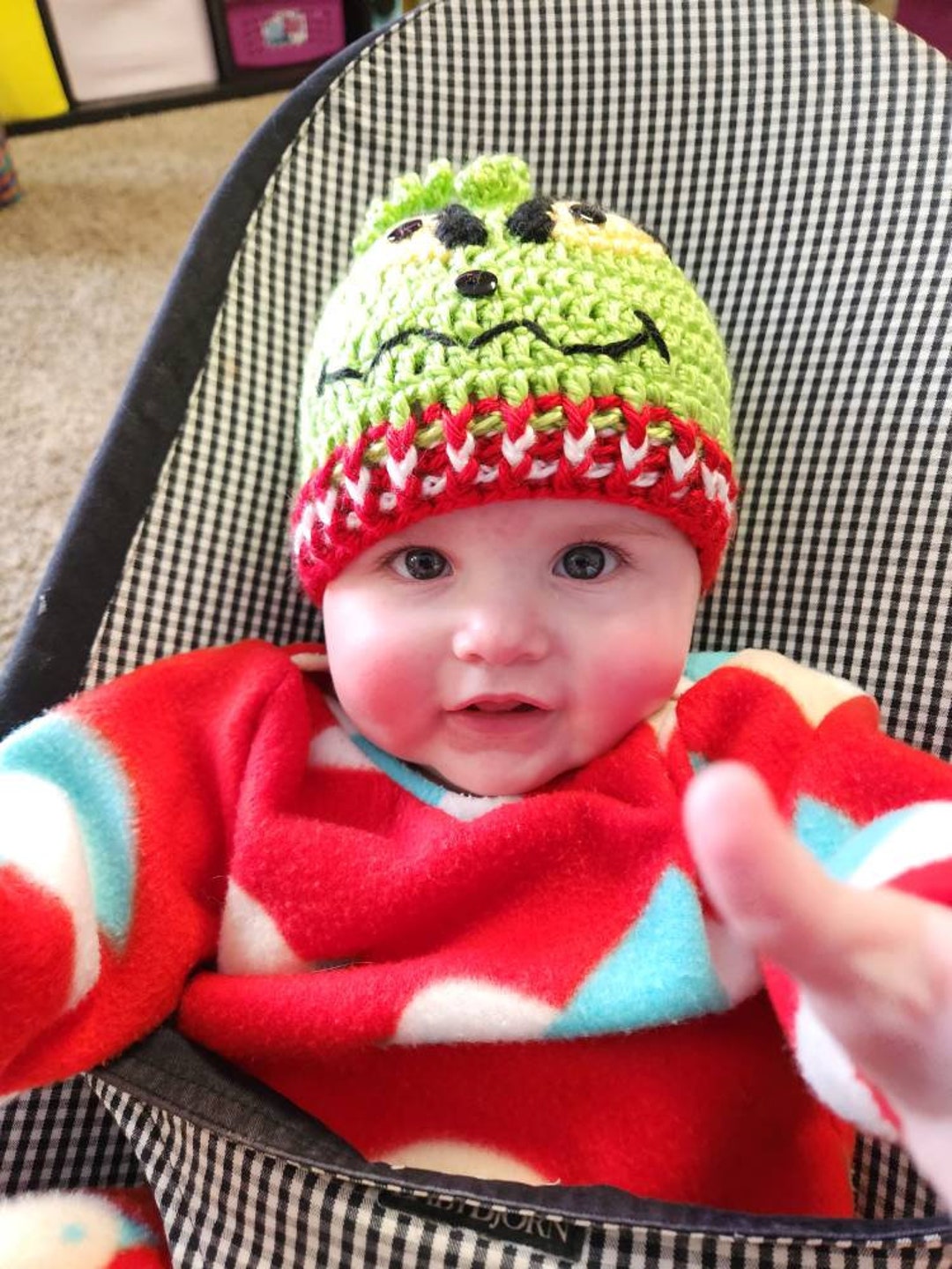 Crocheted Grinch Hat - Etsy