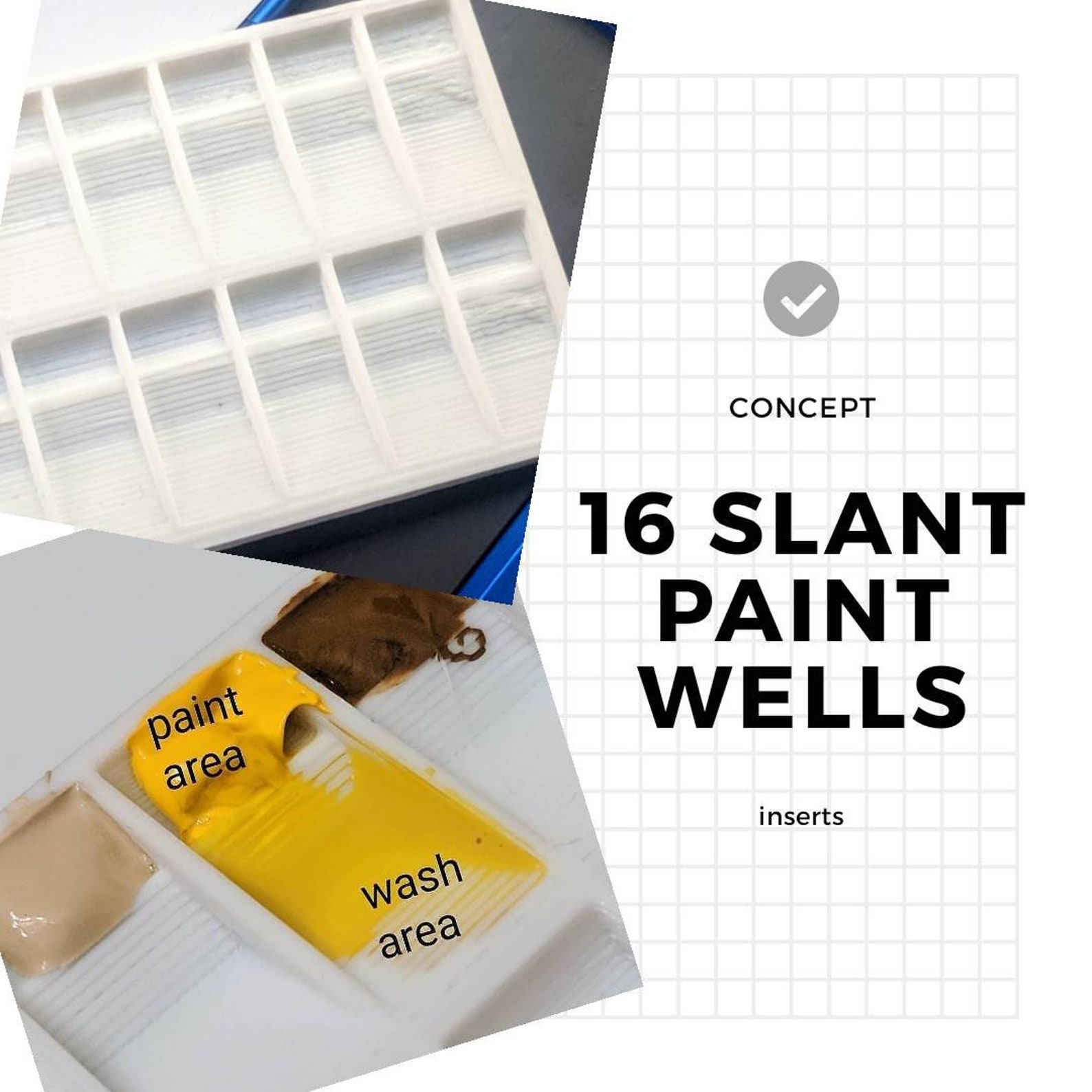 Double-sided Watercolor Mini Paint Palette With Magnetic - Etsy