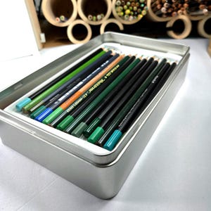 Colored Pencil Storage Box Holds up to 75 Pencils - Etsy