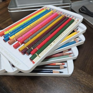 Colored Pencil Storage Box Holds up to 75 Pencils - Etsy