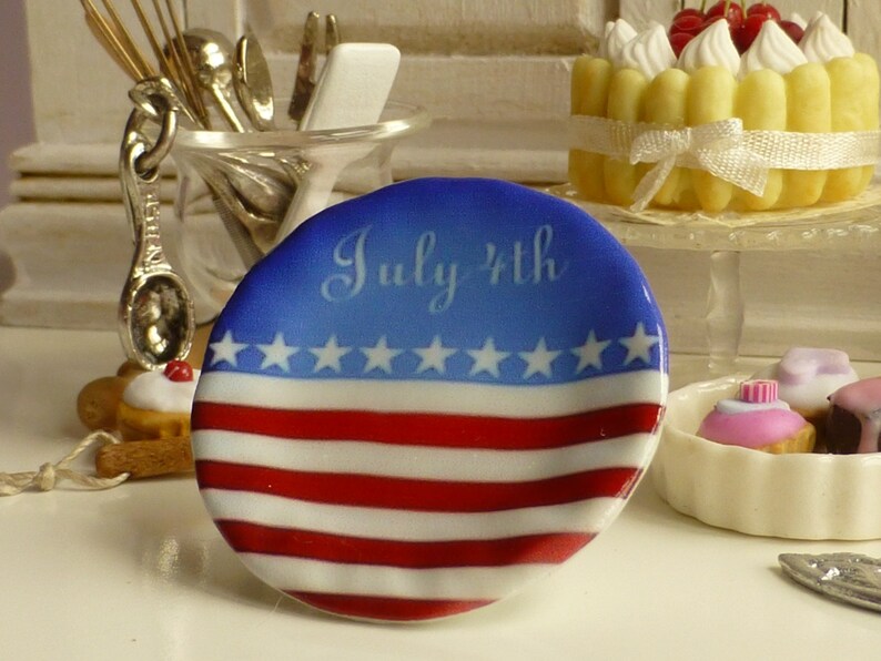 4th of July Patriotic-Independece Day Dollhouse Miniature | Etsy