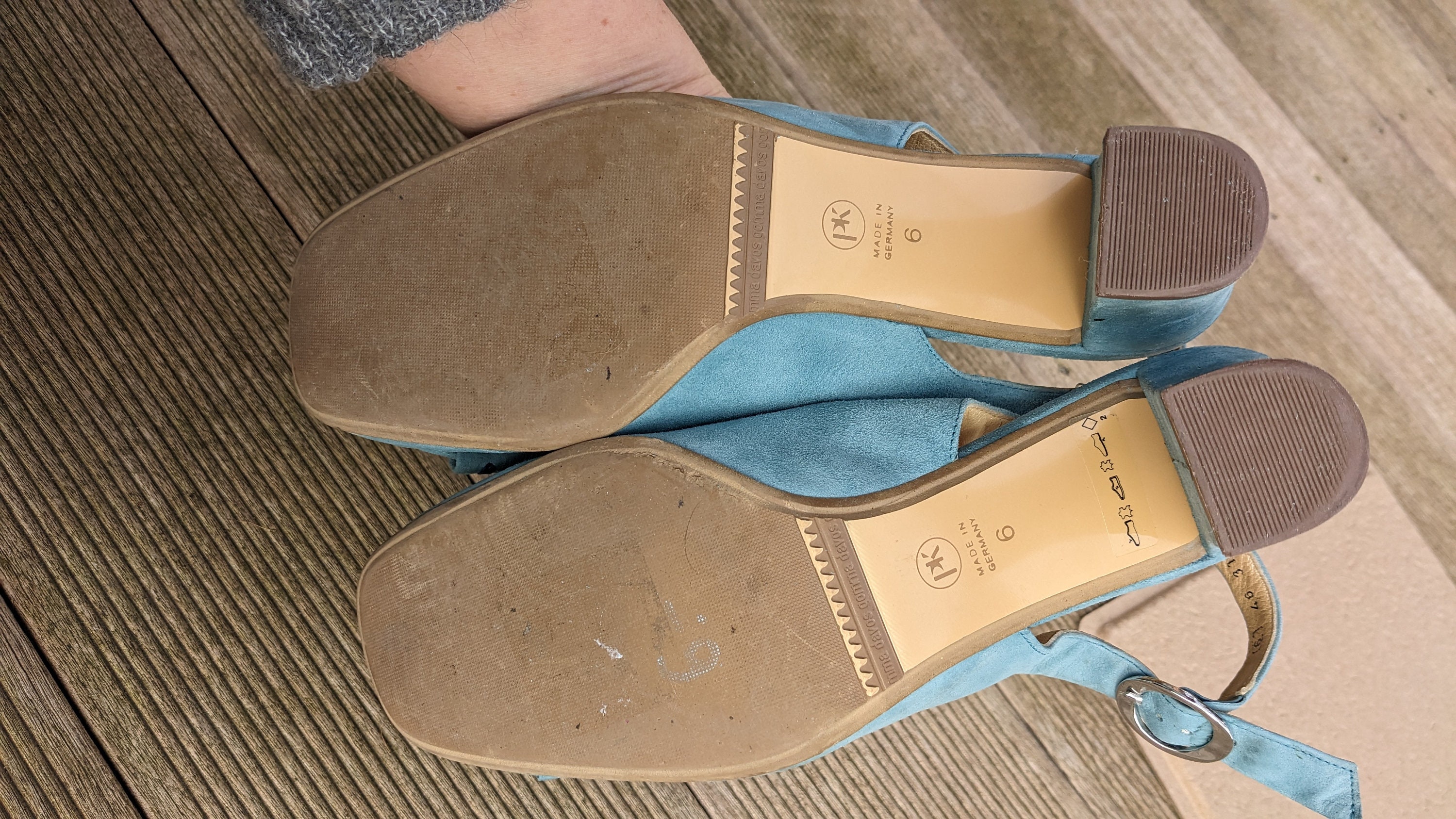90s PETER KAISER Pumps Blue Nubuck Pumps Bow Tie Pumps Romantic Pumps ...