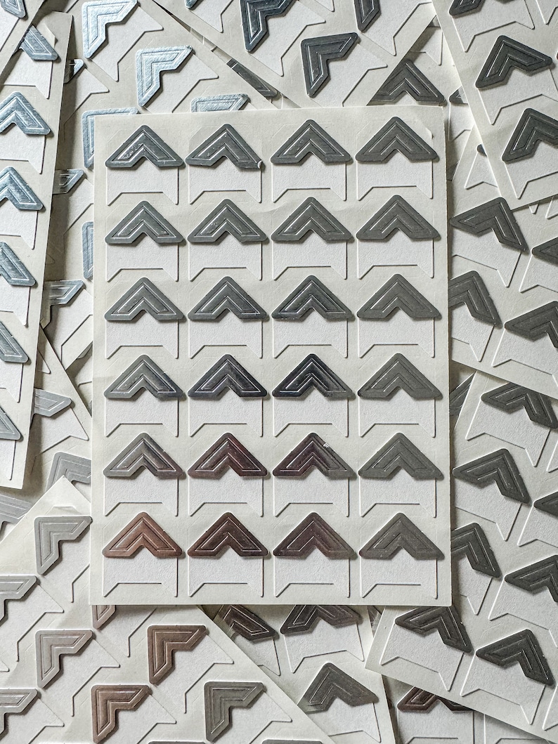 Adhesive Photo Corners | 24pk, Polaroid, Guest Book, Scrapbook, Picture ...