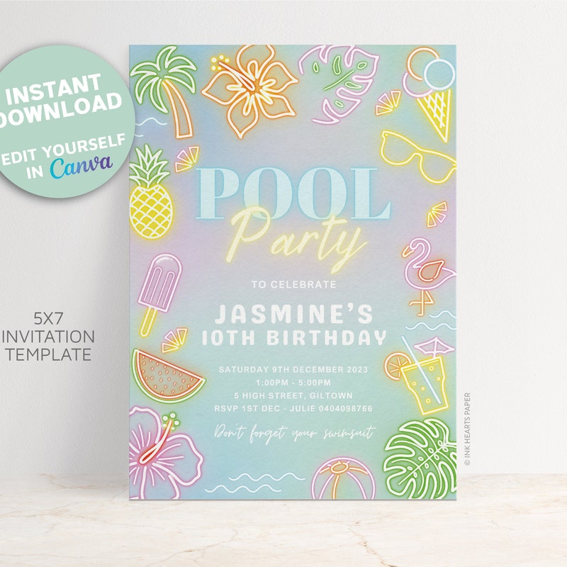 Teen Neon Party - Etsy