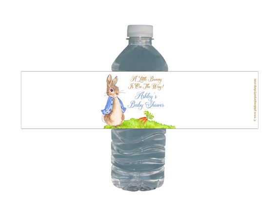 Baby Shower Water labels, Peter Rabbit Theme, Drink Bottle Labels ...