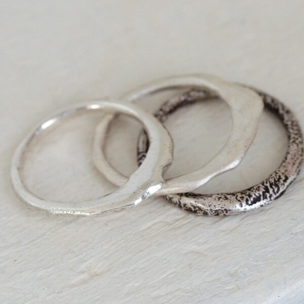 Solid Silver Rings - Etsy