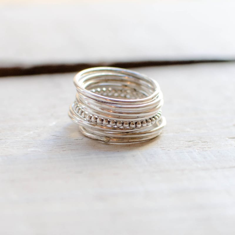 Solid Silver Rings - Etsy