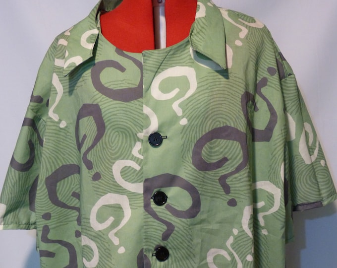 Riddler Shirt, Arkham Knight Riddler Cosplay - Etsy
