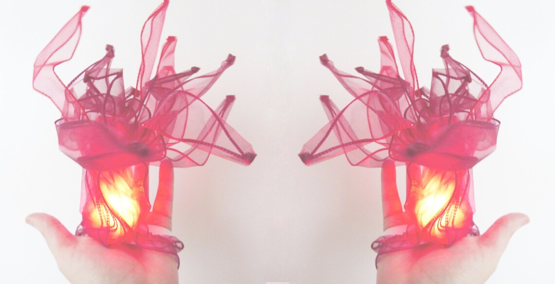 Fire and Ice Light up Fire Prop Pair Bundle Halloween LED - Etsy