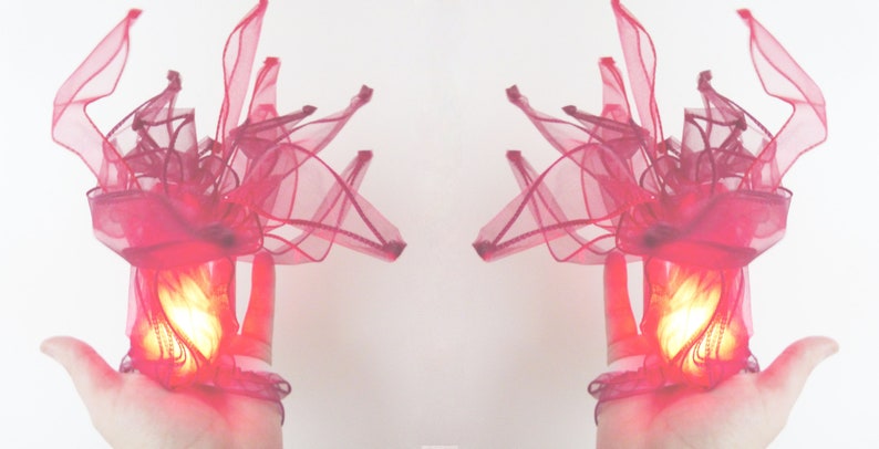 Purple Light up Fire Prop Pair Bundle Halloween LED Fire | Etsy