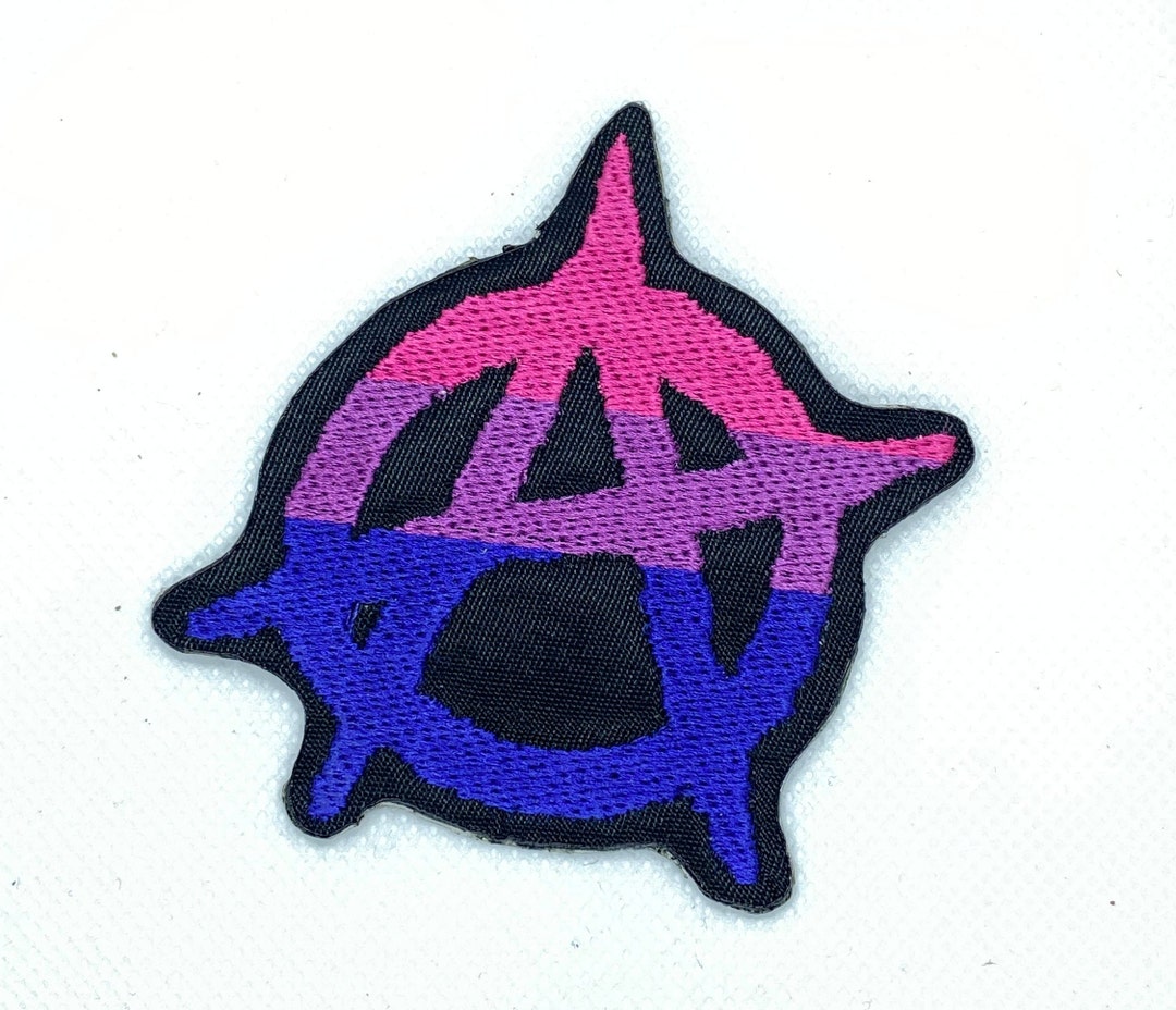 Bisexual Pride Anarchy Patch, Iron-on Patch, Sew-on Patch - Etsy