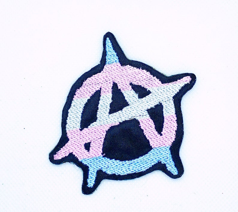 Transgender Pride Anarchy Patch, Iron-on Patch, Sew-on Patch - Etsy