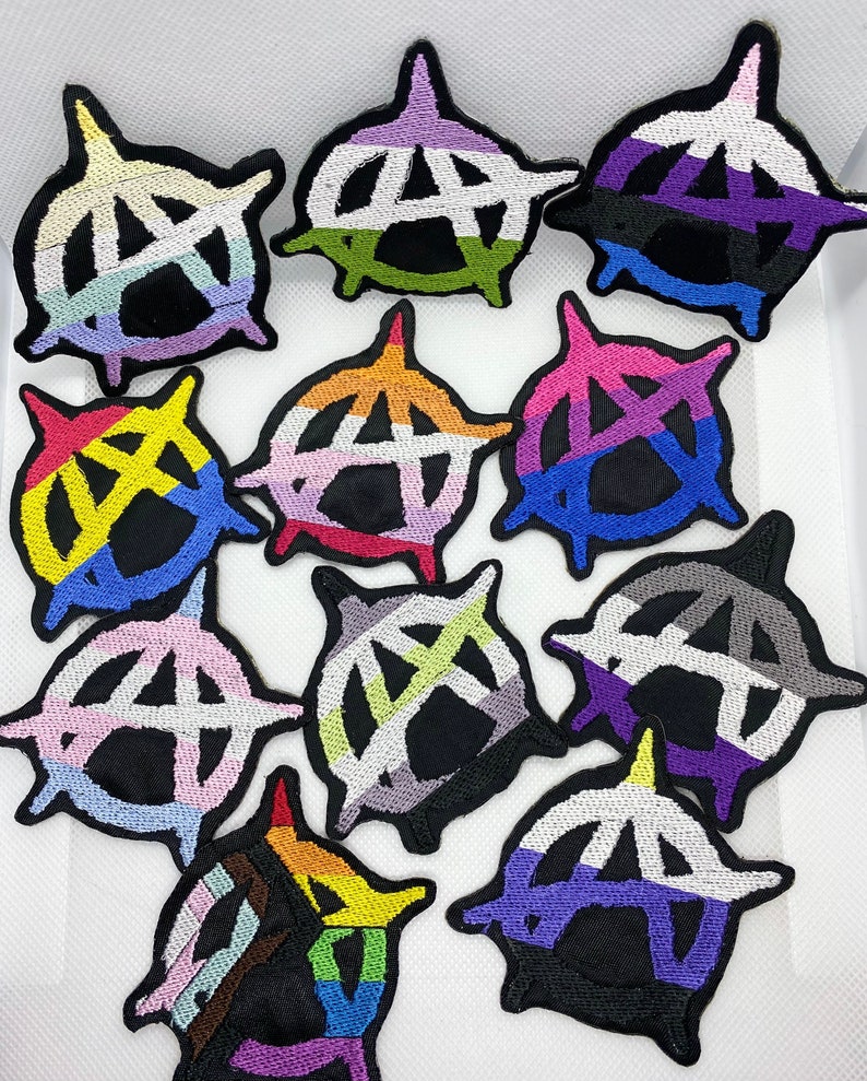 Transgender Pride Anarchy Patch, Iron-on Patch, Sew-on Patch - Etsy