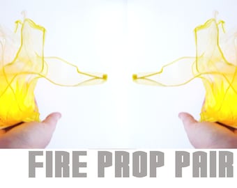 Green Light up Fire Prop Pair Bundle Witch Accessory Cosplay | Etsy