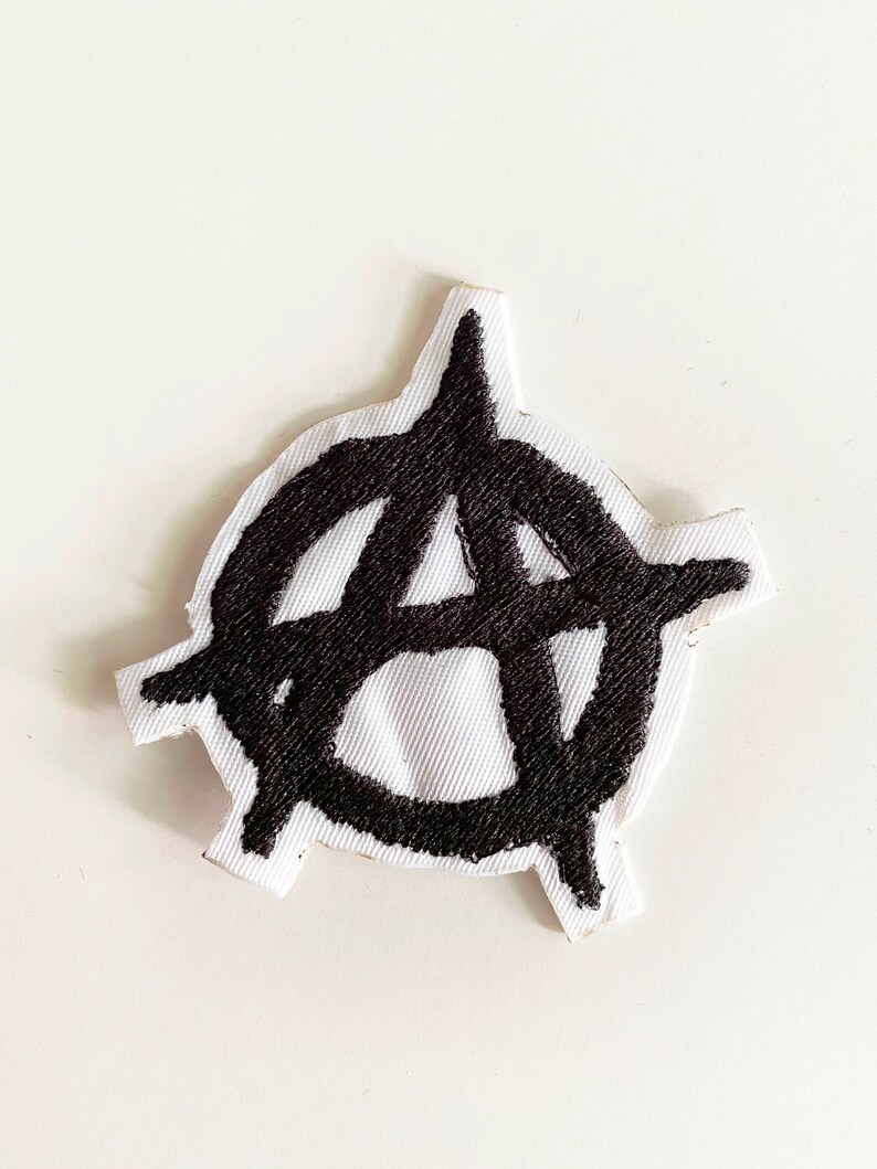 Blue Anarchy Patch, Iron-on Patch, Sew-on Patch, Cyberpunk Patch - Etsy