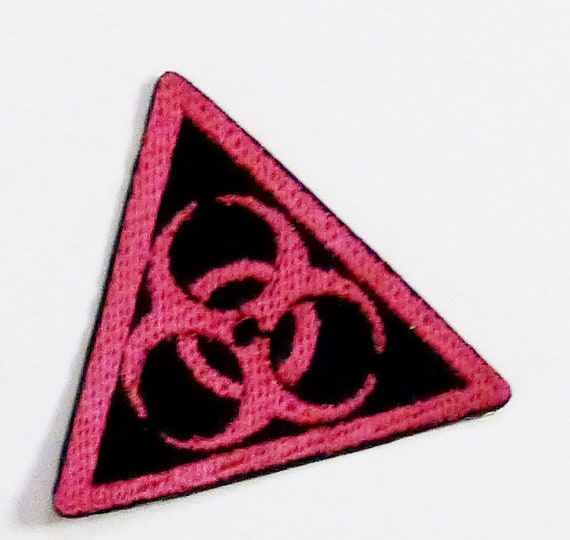 Glow in the Dark Red Biohazard Patch Iron-on Patch Sew-on | Etsy