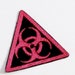 Glow in the Dark Red Biohazard Patch, Iron-on Patch, Sew-on Patch ...