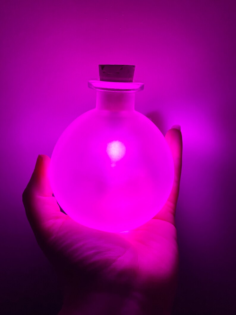 Glowing Potion Bottle Cosplay Prop Mana Potion Health Etsy