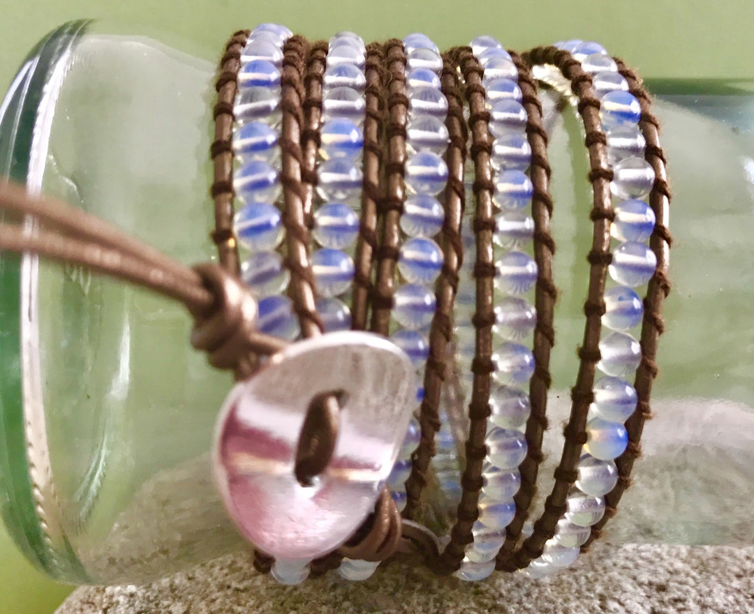 Moonstone Wrap Bracelet - Etsy