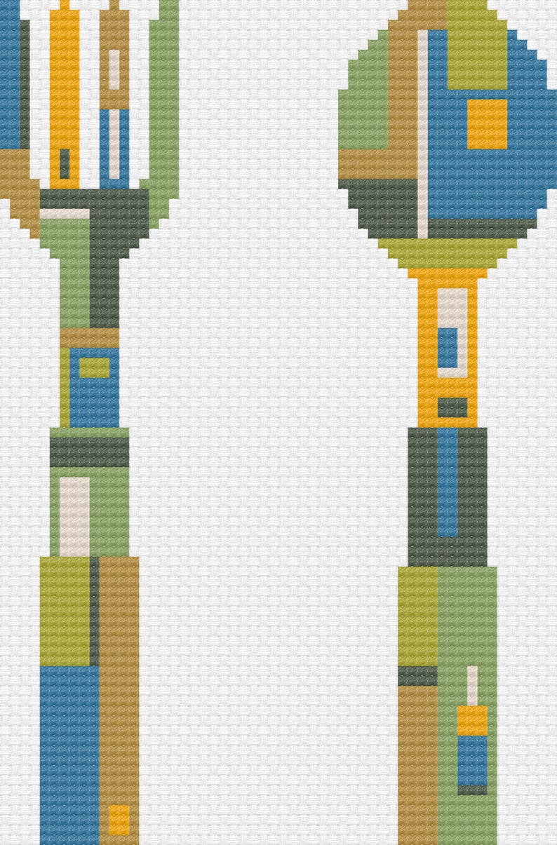 Fork and Spoon, Kitchen, PDF, Cross Stitch Pattern, Instant Download - Etsy