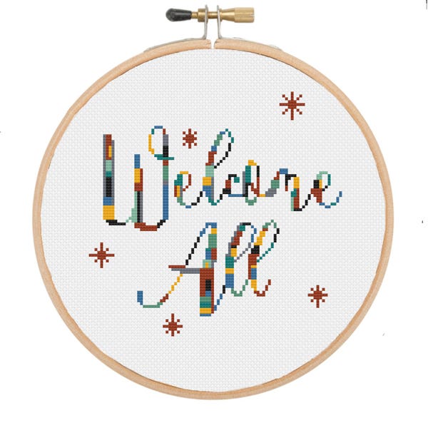 Welcome Cross Stitch Pattern - Etsy