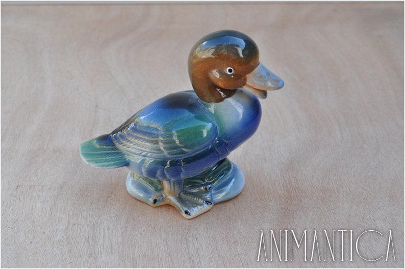 Set of 4 Glazed Ceramics Ducks Instant Collection Man Cave - Etsy