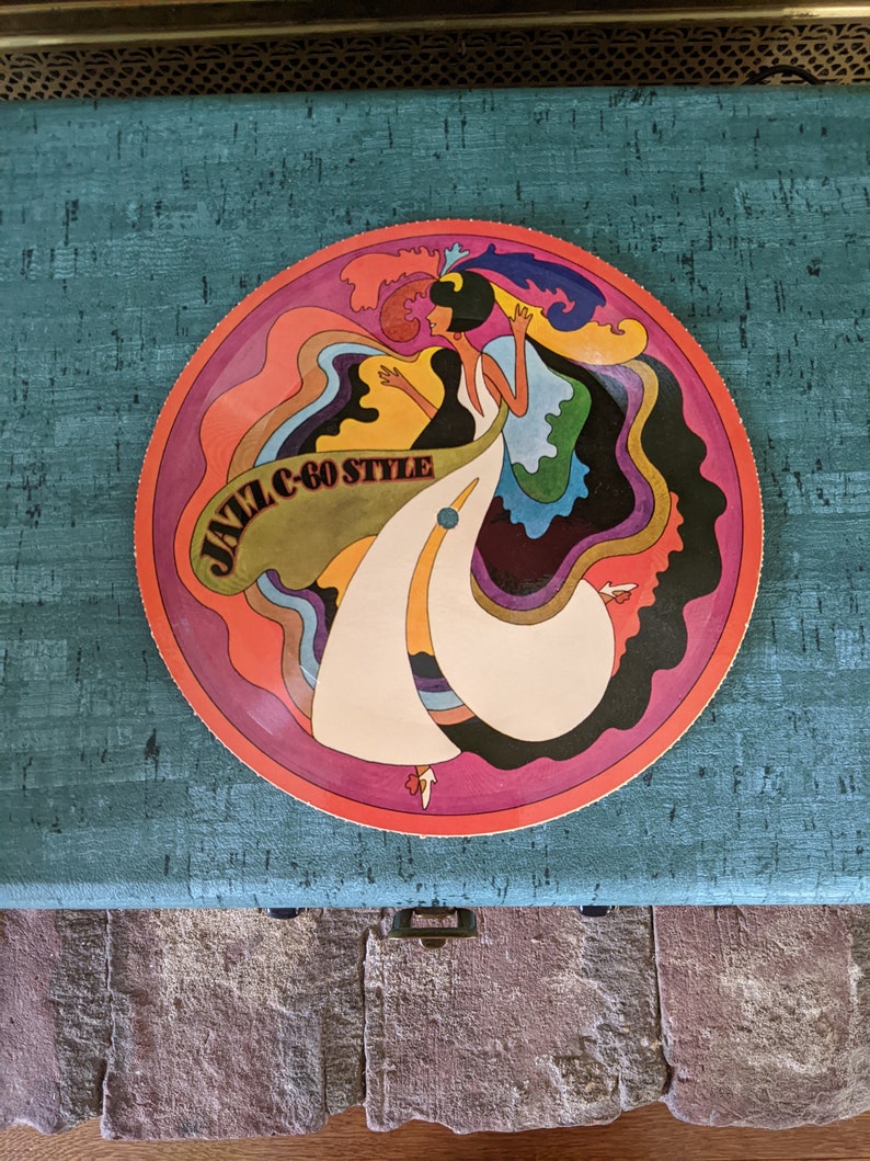 Paper Record Jazz Style 70s Album Art 33 RPM 70s Style Armstrong-jazz C ...