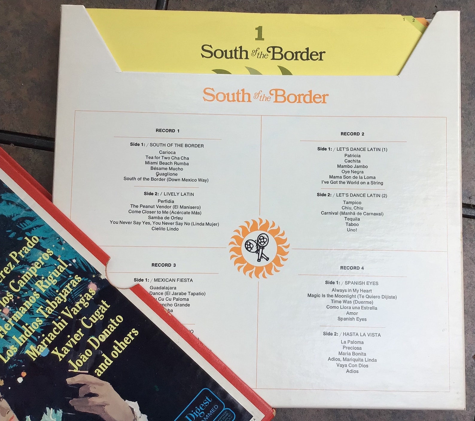 Latin Music Vinyl Record Set South of the Border Vinyl Music Set 48 ...
