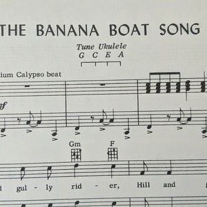 The Banana Boat Song Day-o, Vintage Sheet Music | 1950's Music | Piano ...