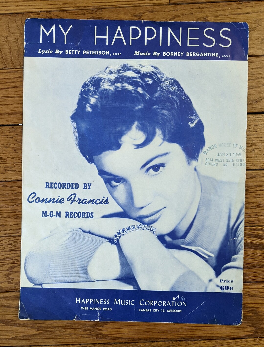 Vintage Sheet Music 1930s Music Piano Composition My Happiness Connie ...