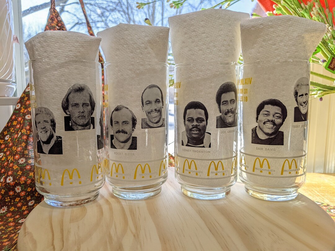 Collector's Mcdonald's Super Bowl XIV Cups Pittsburgh Steelers Vs Los ...