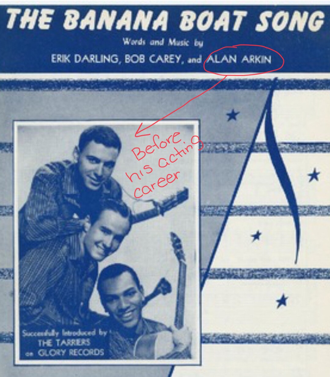 The Banana Boat Song Day-o, Vintage Sheet Music | 1950's Music | Piano ...