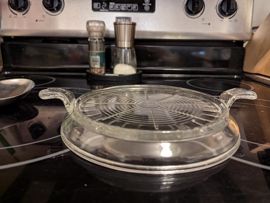 Fire King Trivet Hot Plate Clear Handled Trivet 1940s Anchor Hocking ...