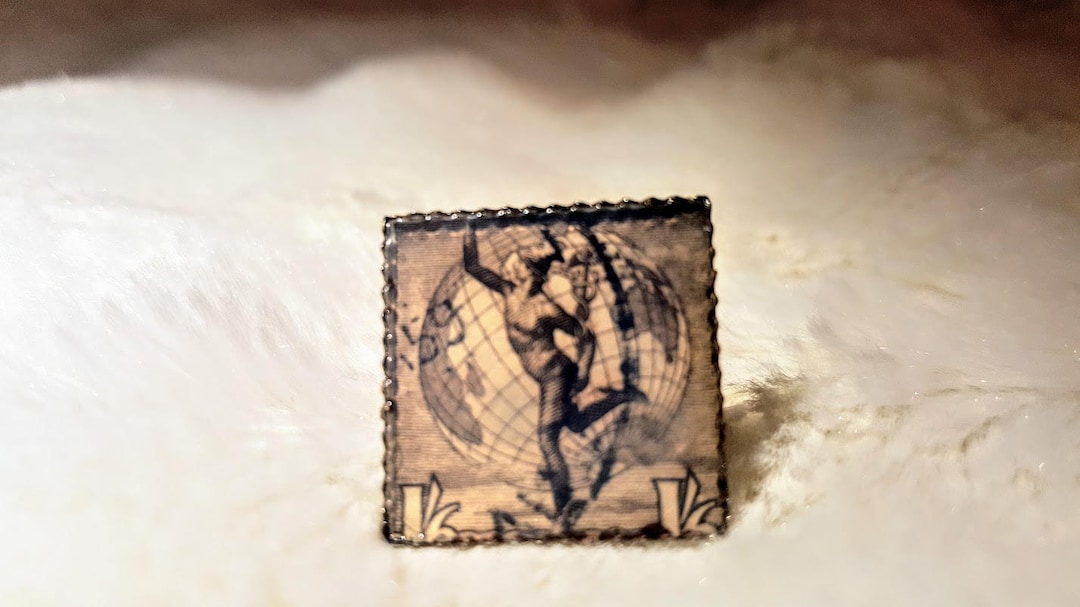 Vintage Stamp Ring - Etsy