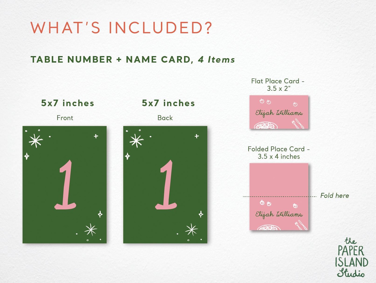 Whimsical Wedding Table Number and Place Card Template (digital ...
