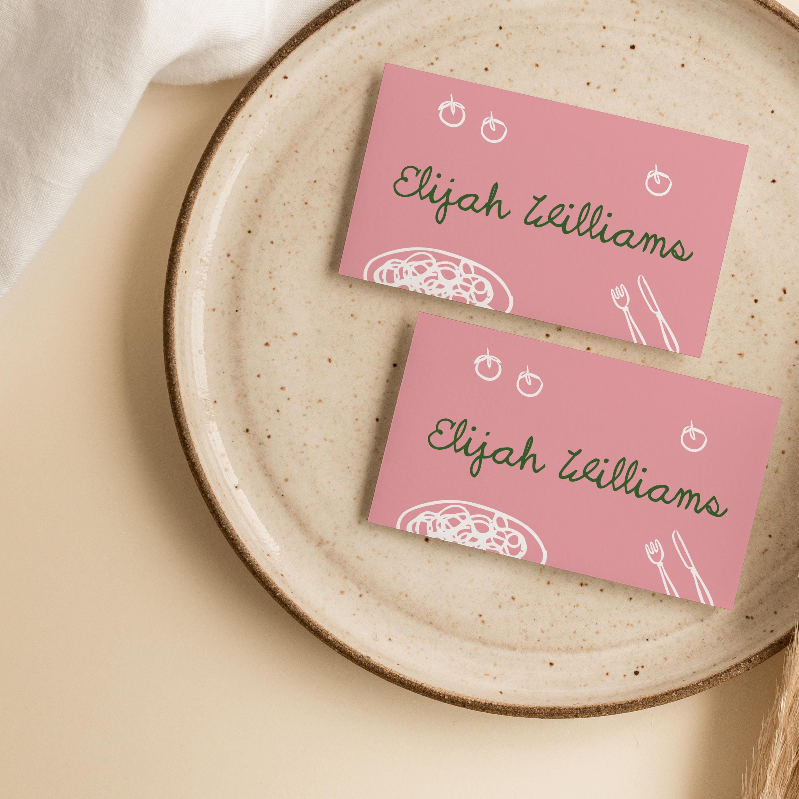 Whimsical Wedding Table Number and Place Card Template (digital ...