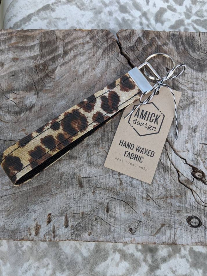 Cheetah Print Key Chain Key Fob Key Holder Key Ring Key | Etsy
