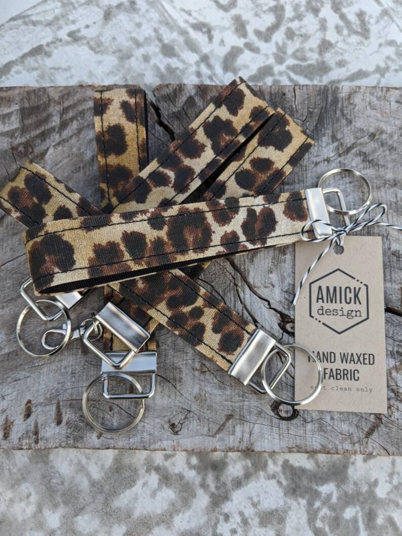 Cheetah Print Key Chain Key Fob Key Holder Key Ring Key - Etsy