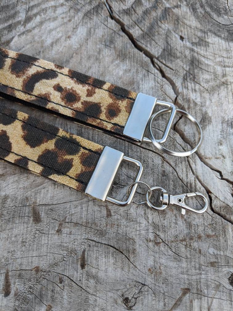 Cheetah Print Key Chain Key Fob Key Holder Key Ring Key - Etsy