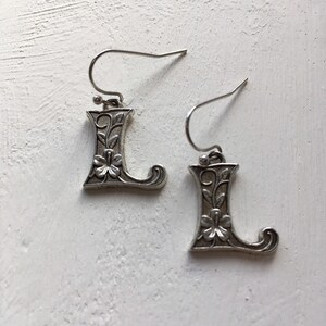 Initial earrings letter jewellery initial J earrings J | Etsy
